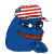 American pepe USPEPE logo