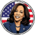 Kamala Harris (kamalaharristoken.xyz) HARRIS logo