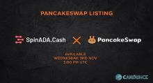After a Successful IDO, Cardance’s SpinADA Will be Listed on PancakeSwap