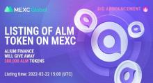 Alium Finance to Give Away 380,000 ALM Tokens in Honor of Listing on the MEXC Exchange