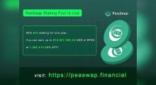 PeaSwap Finance Launching A PEA Staking Pool With An APY Of Over 1,000,000%