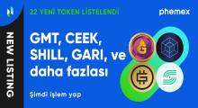 Kripto para borsası Phemex, 22 yeni token listeledi
