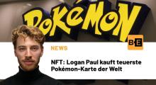 NFT: Logan Paul kauft teuerste Pokémon-Karte der Welt