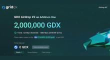 All About Gridex’s Second Airdrop: 2M GDX for D5 Exchange Maker Orders on Arbitrum