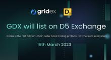 Gridex Protocol’s GDX Token Set To List On D5 Exchange this March 15th