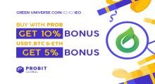 Probit, Green Universe Coin’in (GUC) ikinci tur satışını başlattı!