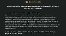 Binance maintiendrait certaines cryptomonnaies anonymes en Europe