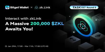 Bitget Wallet startet Task2Get Staffel 5: zkLink Interaction Rewards Journey