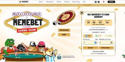 New GambleFi Meme Coin Memebet Hits New Presale Milestone – Next Crypto to Explode?