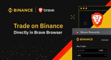 次世代ブラウザ「Brave」にバイナンスのウィジェット 仮想通貨直接取引が可能に