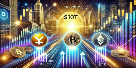 Биткоин, XRP и SOL ETFs возглавляют прогноз HashKey по рынку криптовалют на $10T