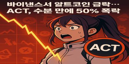  [주요 뉴스] 바이낸스서 다수 알트코인 급락, ACT 수 분 만에 50% 이상 하락