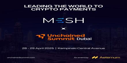 Mesh Joins Unchained Summit as Platinum Sponsor to Advance Crypto Payments Network