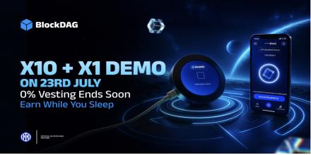 BlockDAG Set to Redefine Mining With Upcoming X1 & X10 Miner Demo! BONK Gains & TRON Drops After Whale Dump