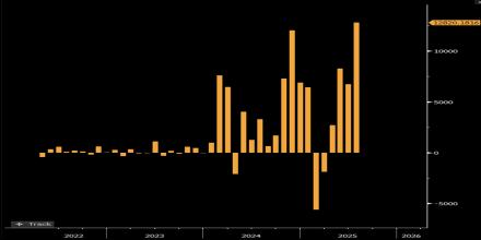 暗号資産ETF、7月に128億ドルの資金流入で記録更新 | 米国暗号資産ニュース