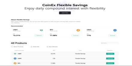 CoinEx Esnek Birikim: Sektördeki En Yüksek Kripto APY’leri Kazanın