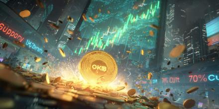 OKB sube más de 70% tras quema masiva de tokens y actualización de red