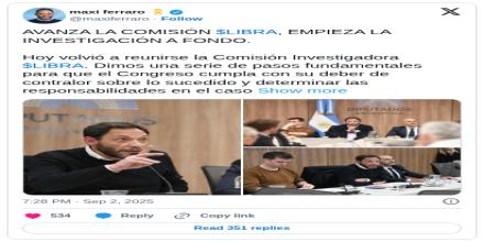 Congreso de Argentina llama al fundador de Cardano a testificar en la investigación LIBRA