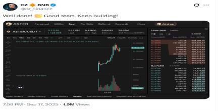 Как CZ и Binance пытаются убить Hyperliquid при помощи Aster
