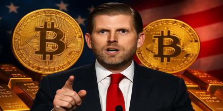 Eric Trump promociona las criptomonedas como un posible salvavidas para el dólar estadounidense