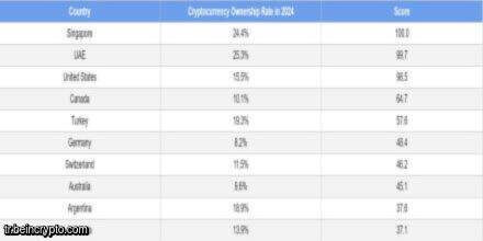 Singapur ve BAE Kripto Para Benimseme Sıralamasında Zirvede
