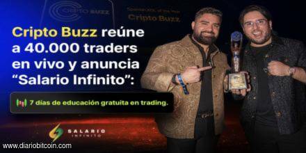 CriptoBuzz reúne a 40.000 traders en vivo y anuncia “Salario Infinito”: 7 días de formación gratuita en trading