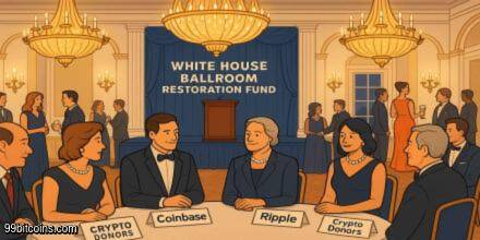 Crypto and Big Tech Behind Trump’s $300 Million White House Ballroom
