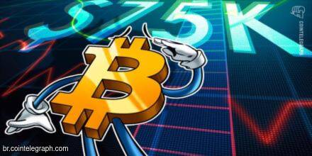 Bitcoin sinaliza fundo em US$ 75.000, mas analistas preveem alta de 40% antes do fim de 2025