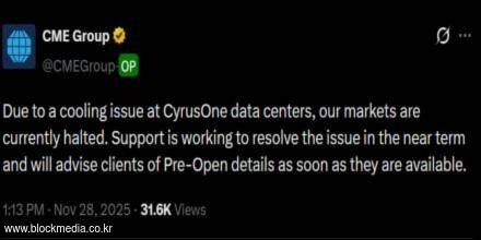 금·은 선물 급등 앞두고…CME 선물 거래 중단, 기술적 문제 발생