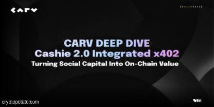 CARV Deep Dive: Cashie 2.0 Integrated x402, Turning Social Capital Into On-Chain Value