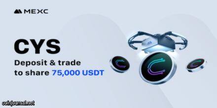 MEXC lists Cysic (CYS) with zero-fee trading and 75,000 USDT airdrop+ rewards