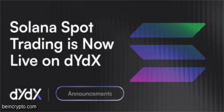 Solana Spot Trading Is Now Live on dYdX