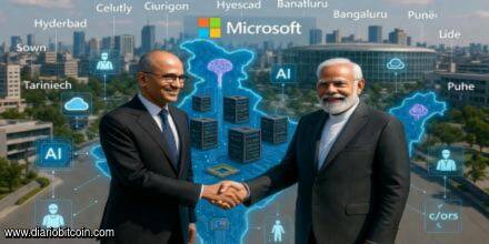 Microsoft apuesta USD $17,5B por la IA en India y presiona a Google y Amazon