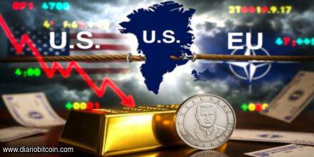 Oro cerca de récord por temores de guerra comercial y tensión por Groenlandia