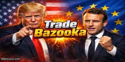 Why is Crypto Crashing? Markets Brace for Trump’s Davos Speech as Macron Threatens EU ‘Trade Bazooka’ Retaliation