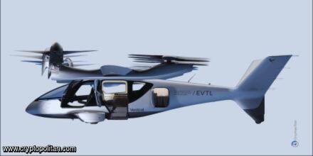 Vertical Aerospace displays its electric flying taxi in New York, carrying six passengers