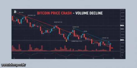 거래량 40% 급감… 비트코인, 8만 500달러 붕괴 시 7만 6,400달러 위험도