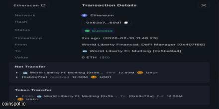 Перевод $12,5 млн USD1 оживил интерес к WLFI
