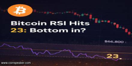 Bitcoin Hits ‘Deep Value’ as RSI Plummets to 23: Is the High-Conviction Bottom In?