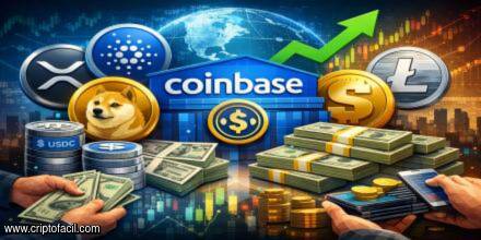 Coinbase permite empréstimos de até US$ 100 mil usando XRP, ADA e DOGE como garantia