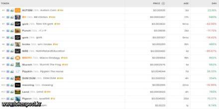 [DEX 리포트] 빌 588% 폭등·POOPCOIN 372% 급등