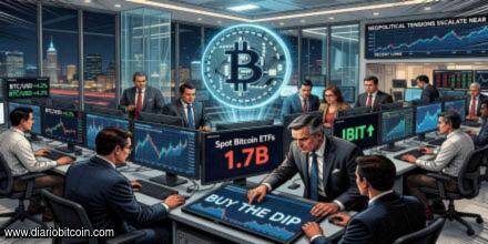 Los ETF Bitcoin en EEUU han capitalizado USD $1.700 millones en un período de siete días