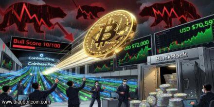 Bitcoin sube, pero sigue en mercado bajista mientras BlackRock suma BTC