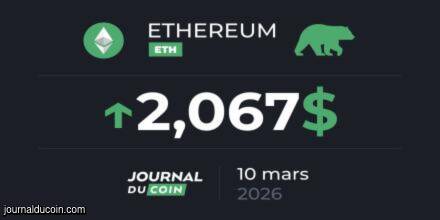 ETH : les 2 100 $ à franchir pour accélérer ? Ethereum 10 mars