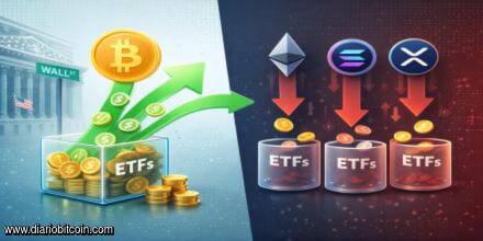 Los ETF Bitcoin giran a positivo con USD $167 millones, ETH, XRP y Solana ven salidas