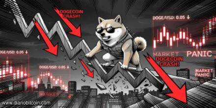 Dogecoin cae 1,54% ante volumen decreciente