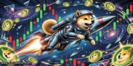 Dogecoin sube 5,61% en 24 horas ante volumen récord