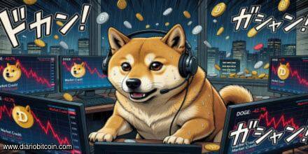 Dogecoin cae 6,16% en 24 horas ante volumen elevado